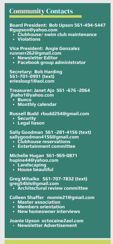 Community Contacts - GRS Community Management